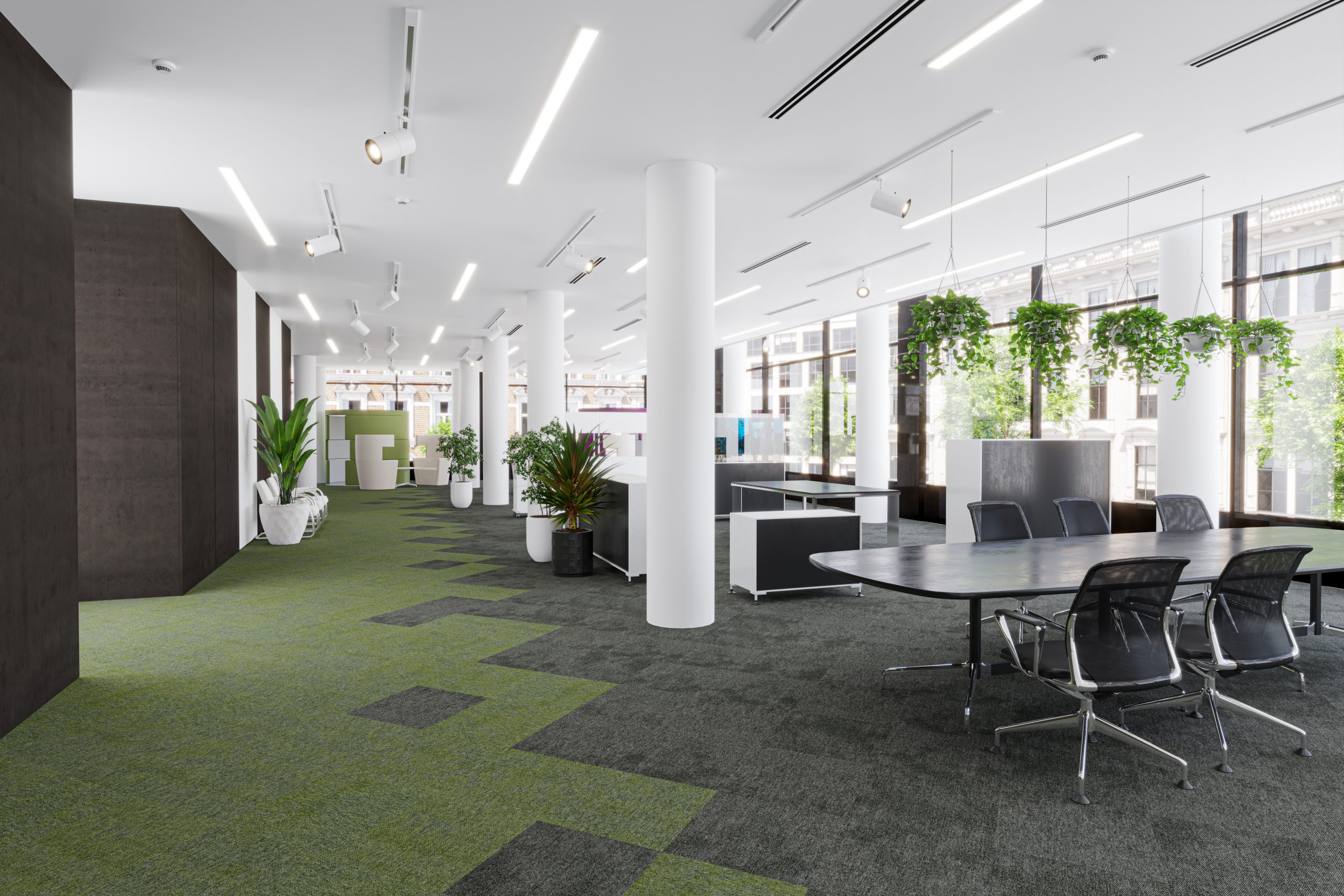 Blizzard - a non-directional design carpet tile by Duraflor